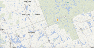 New Algonquin Park wildfire confirmed Aug. 22 now out