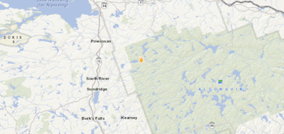 Algonquin Park wildfire near North Tea Lake now out