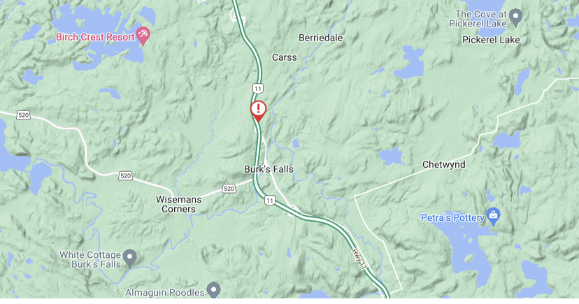 Highway 11 north lane reopens in the Burk's Falls area