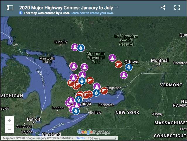 Mapping out guns, drugs and human trafficking along Ontario highways in ...
