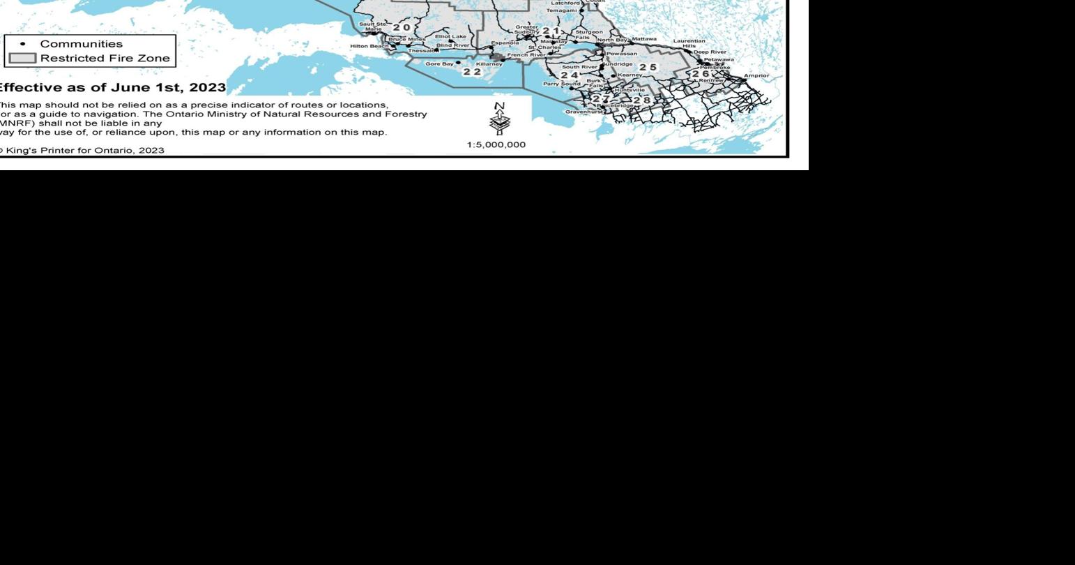 Restricted Fire Zone order lifted for Muskoka, Parry Sound, Almaguin