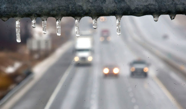 Icy road conditions should abate