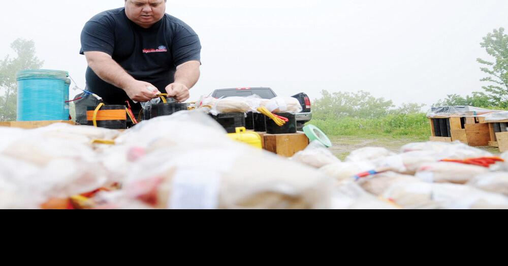Cobourg fireworks technician Mike Stewart creates ‘art in the sky’
