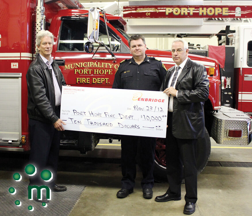Port Hope fire department receives funds for new equipment