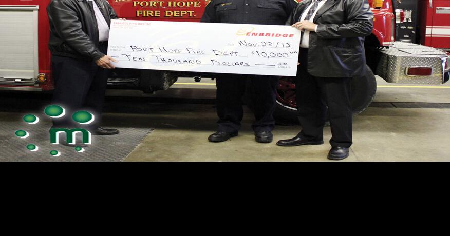 Port Hope fire department receives funds for new equipment
