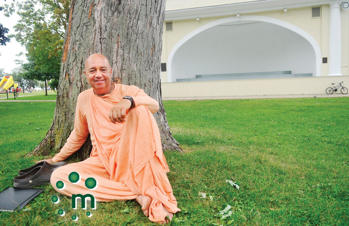 Monk walks through Northumberland on cross-country pilgrimage