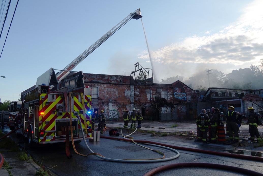 Firefighters battle blaze at file factory in Port Hope
