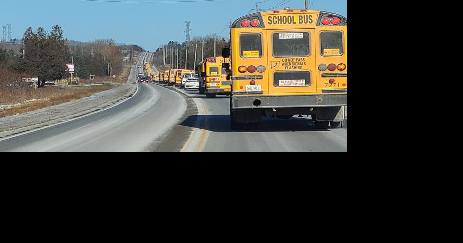 Bus parade held near Port Hope to show support for Kerin family school ...