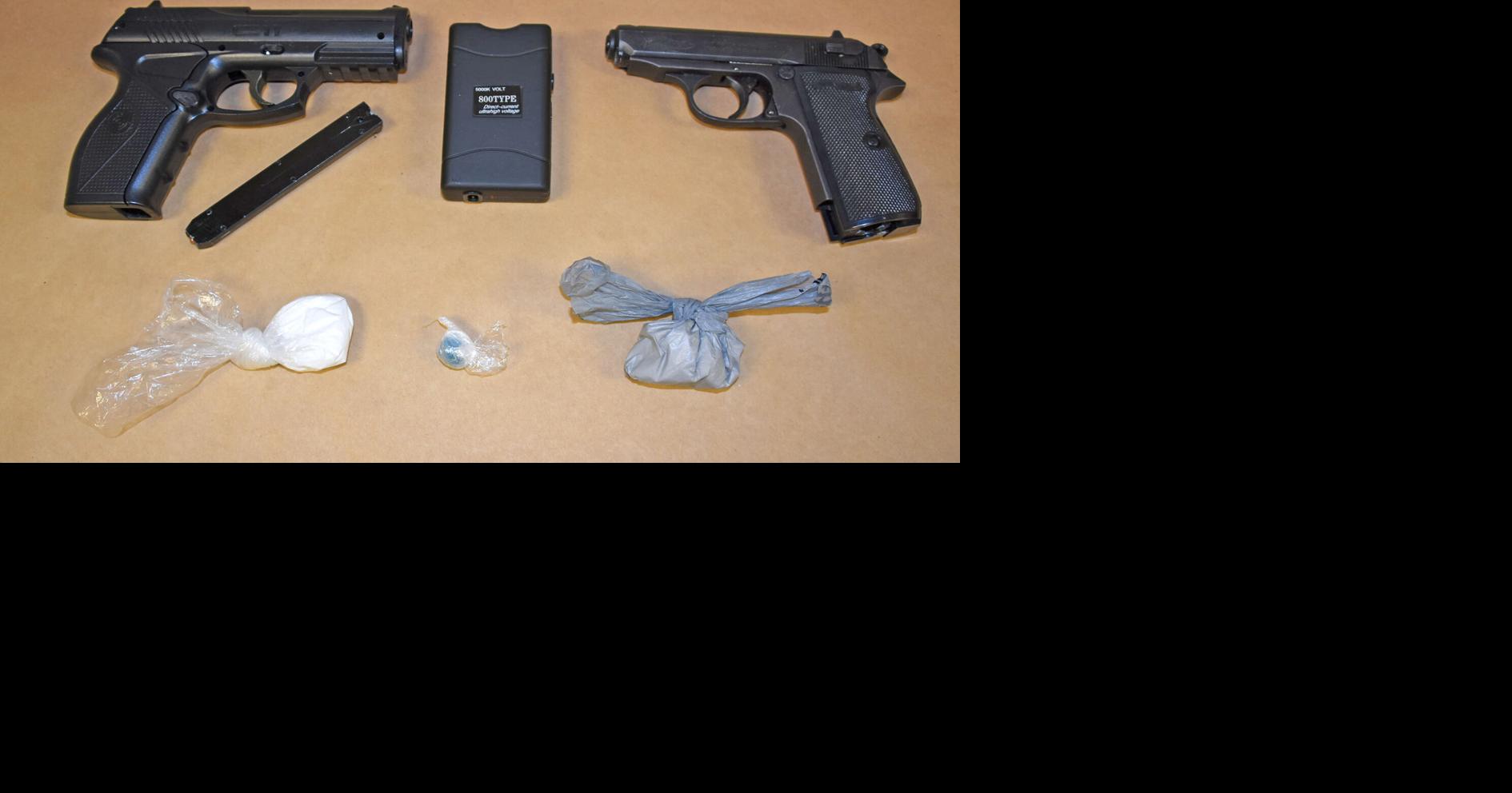 Police take replica BB guns, taser and drugs off Cobourg streets