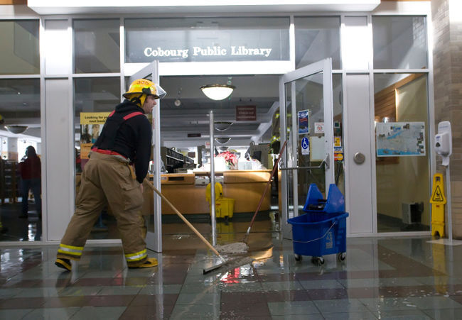 Cobourg Public Library closed due to flooding
