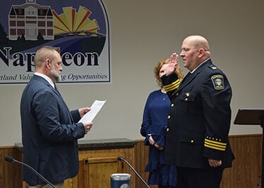 Napoleon Police chief recognized, new leaders sworn in | News ...
