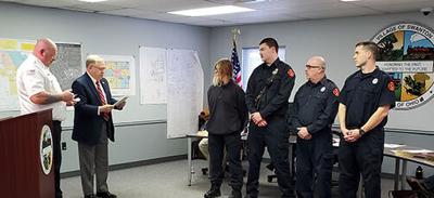 Swanton Fire and Rescue personnel honored | News | northwestsignal.net