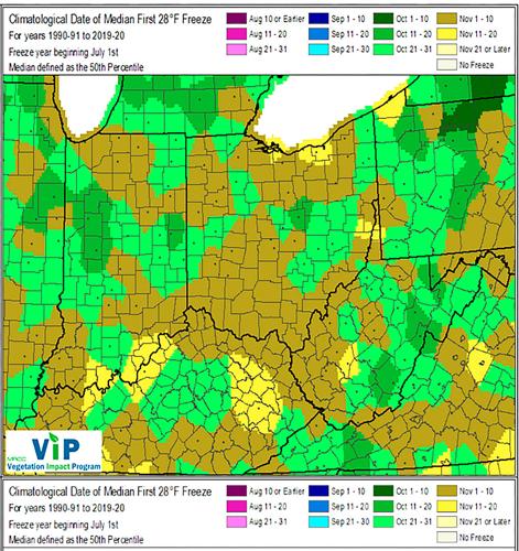 Seasonal freeze data issued by weather service | News | northwestsignal.net