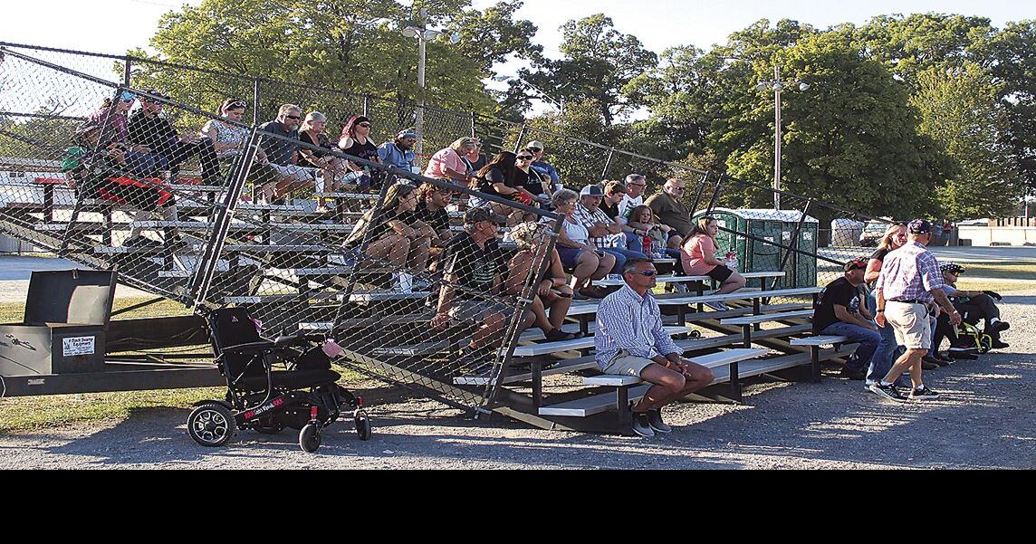 Spectators watch the 2024 Fulton County Fair MXR supercross event ...