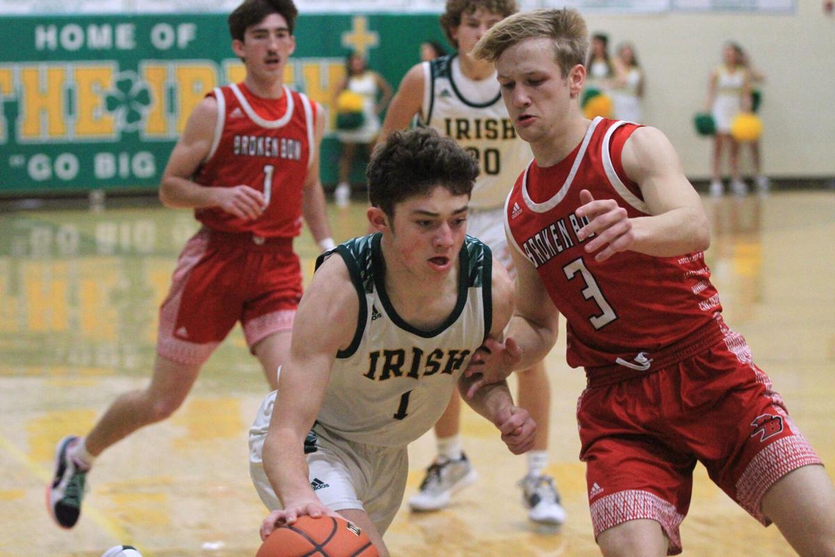Ben Heirigs scores 27 as St. Pat's boys hold on to beat Broken Bow