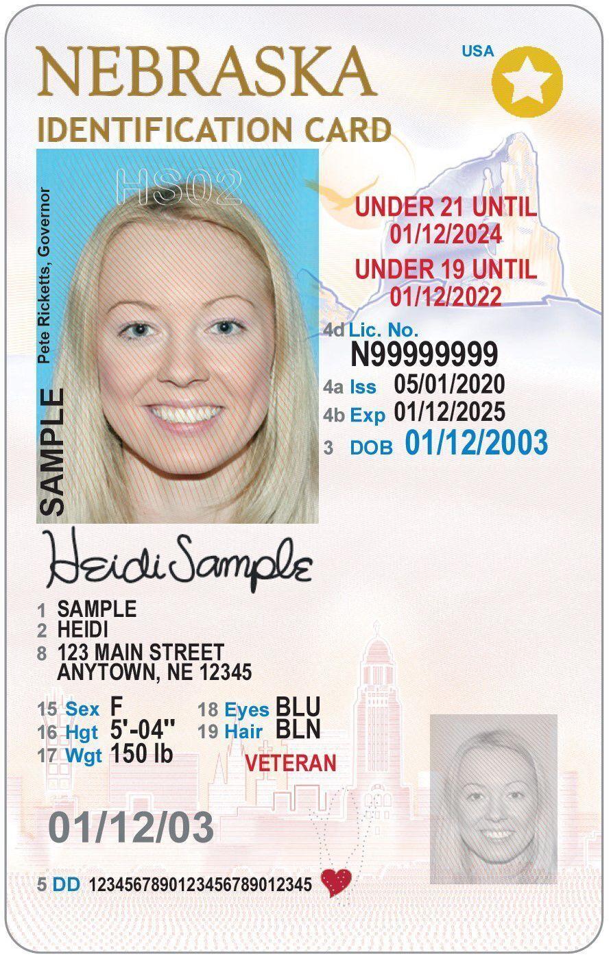 Nebraska DMV unveils new driver's license in first redesign since 2009