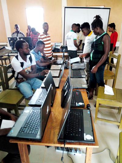Liberian students receive used MPCC computers