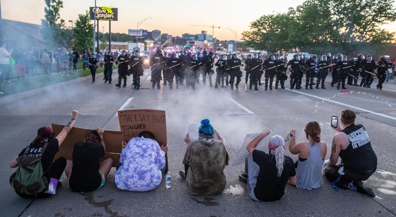 72nd and Dodge in Omaha shut down as protesters, tear gas fill streets ...