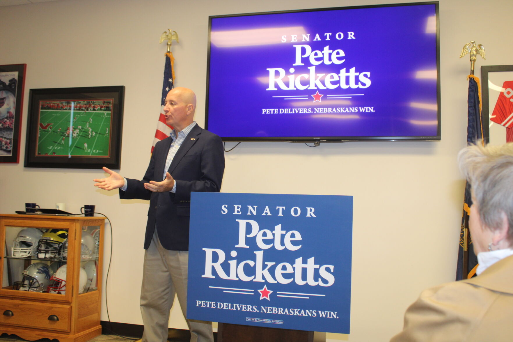 Ricketts rips ‘Fake Dan Osborn’ in North Platte appearance