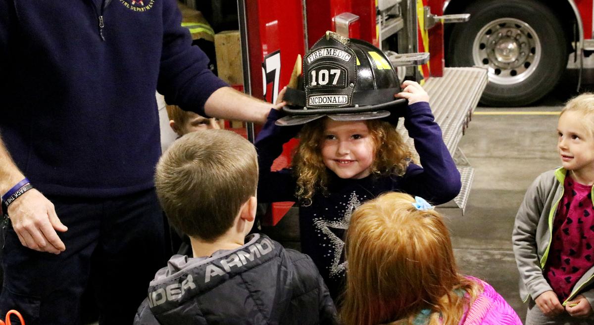 Preschoolers get a chance to meet fire personnel during Fire Prevention ...