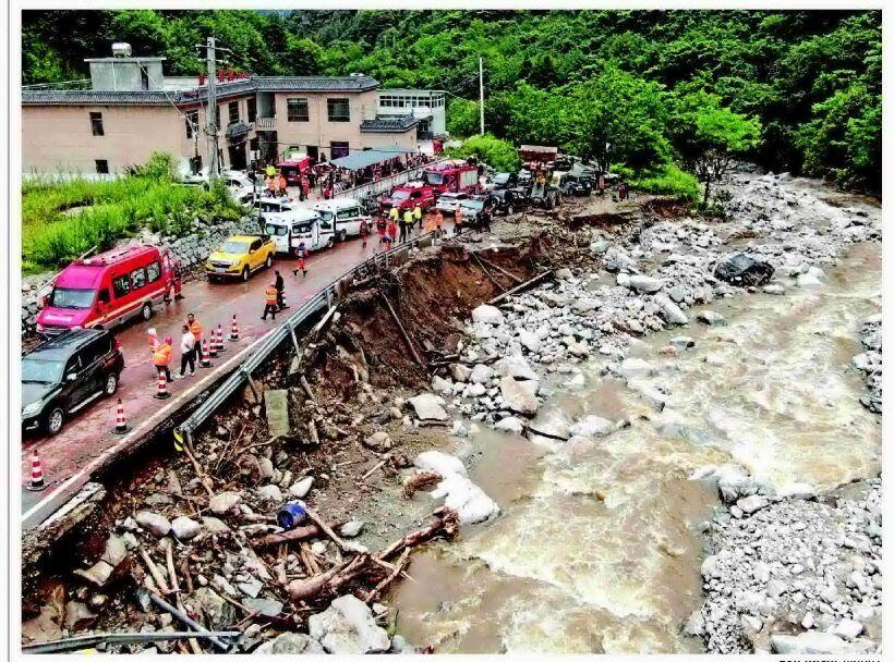 Heavy rainfall causes landslides