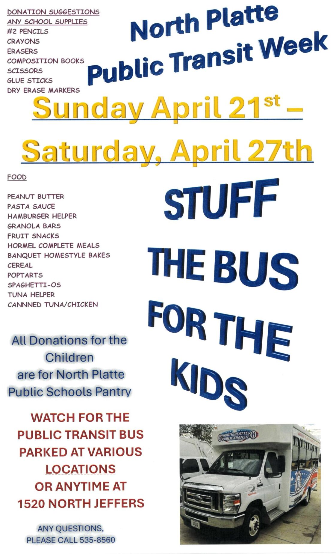 North Platte to celebrate public transit week April 21-27