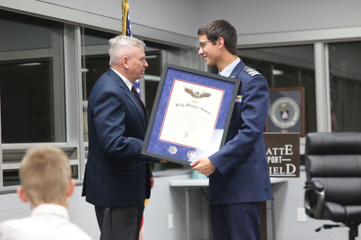 Lee Bird Civil Air Patrol Squadron Cadet Commander receives Billy ...