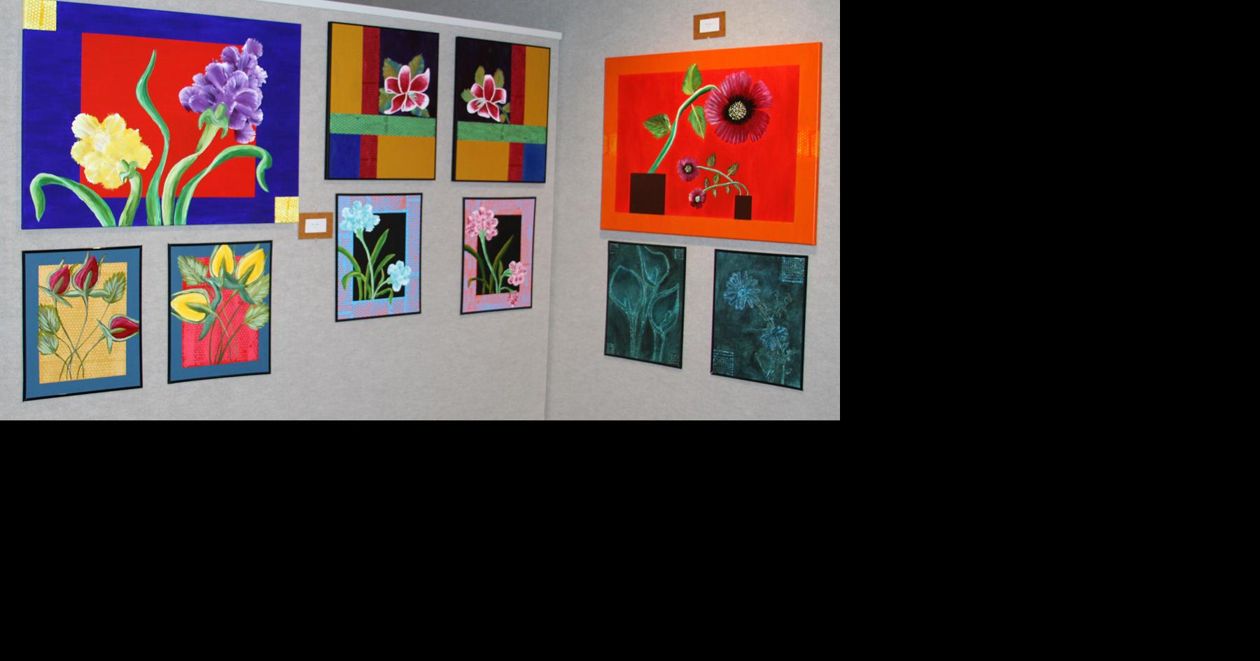 Assorted NPCC art show on display at Prairie Arts Center