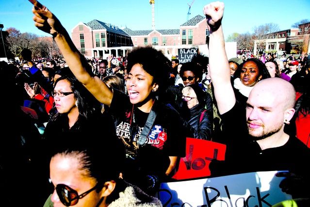 Hundreds rally against racism