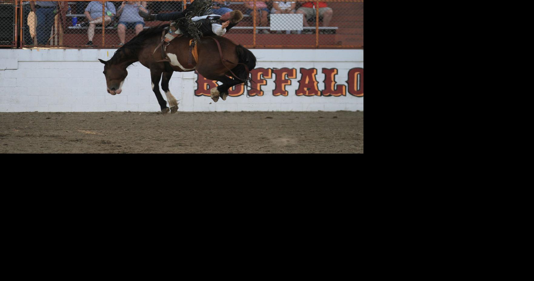 Buffalo Bill Rodeo: Andy Gingerich rides into fourth place in bareback ...