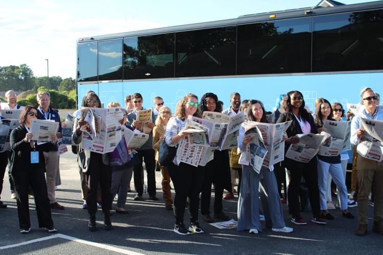 Tar Heel Bus Tour makes press-day stop at The News Reporter | Business ...