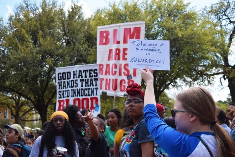 Demonstrators spark student counter-protest in Library Mall | News ...
