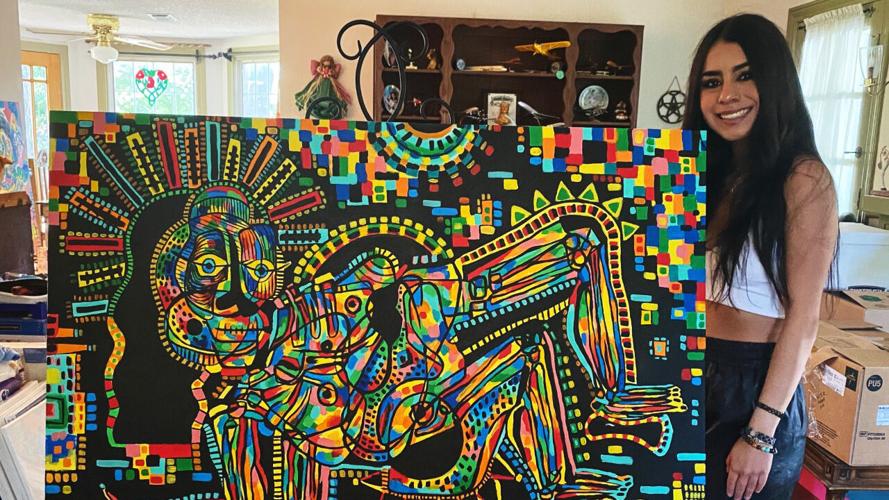 UNT artist uses painting and design to convey internalized thoughts ...