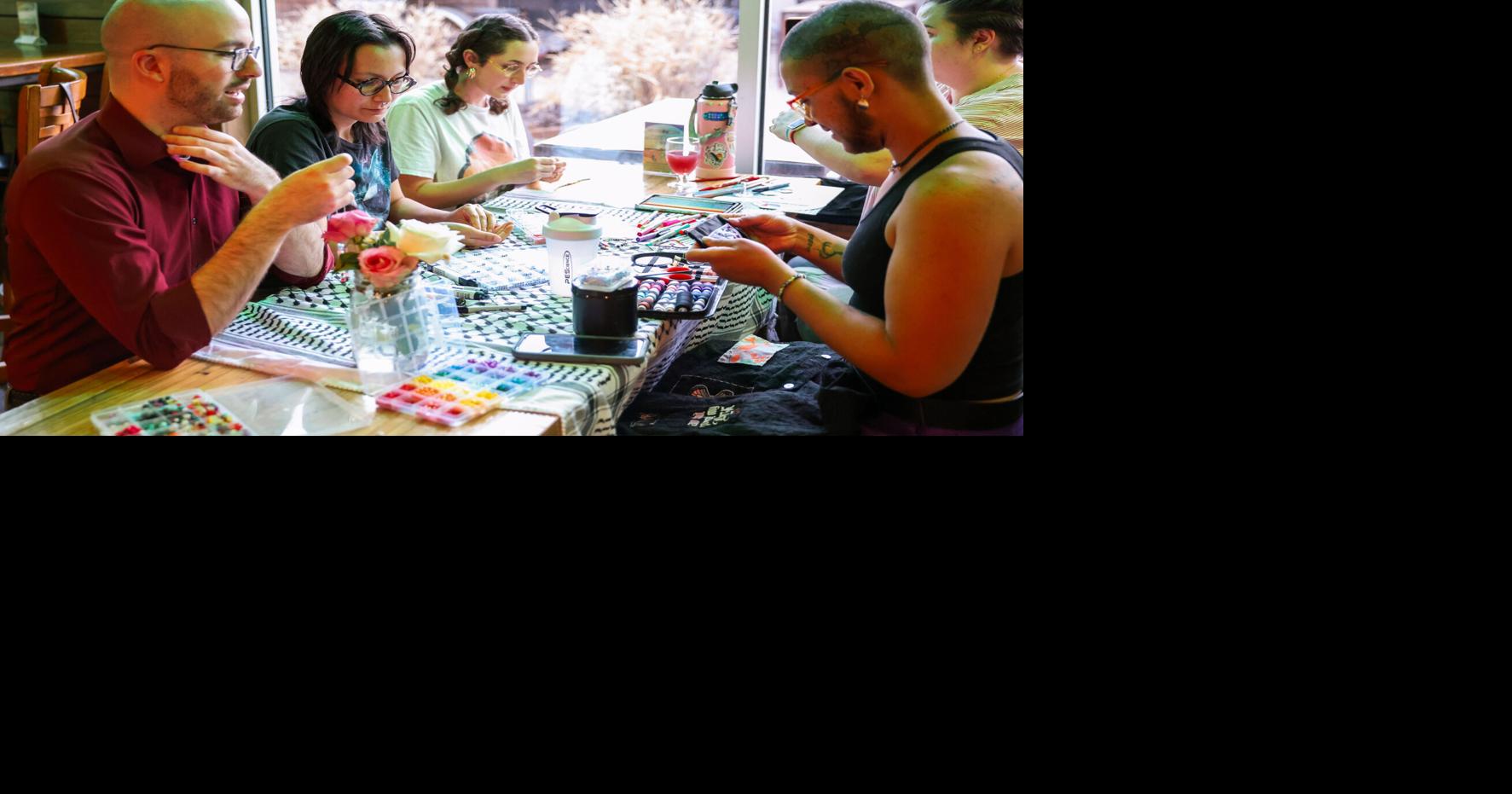 UNT YDSA and Free Palestine Denton show support through art build for ...