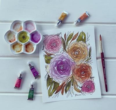 Denton artist uses watercolor paints to express emotions | Arts & Life ...