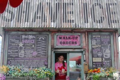 Wild West Shaved Ice owner Suze Oakes celebrates opening of new kiosk ...