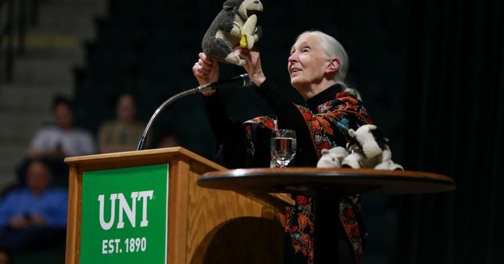 Jane Goodall discusses environmental conservation, asks young people to ...