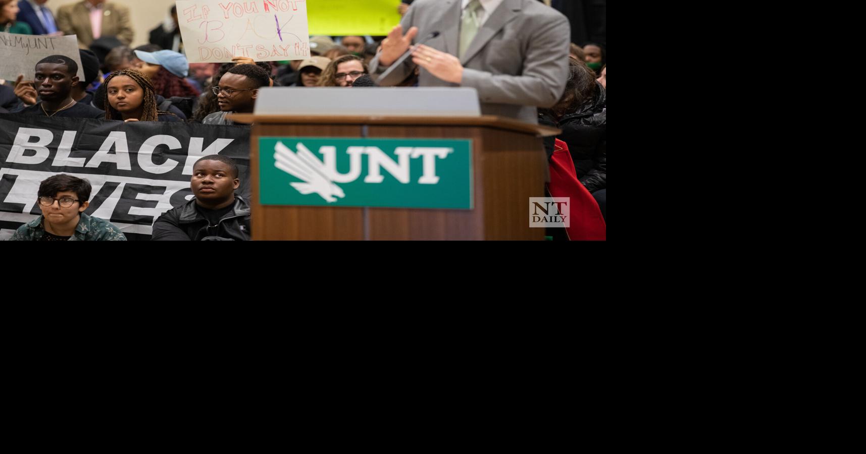 UNT SGA holds silent sit-in protest during Board of Regents meeting on ...