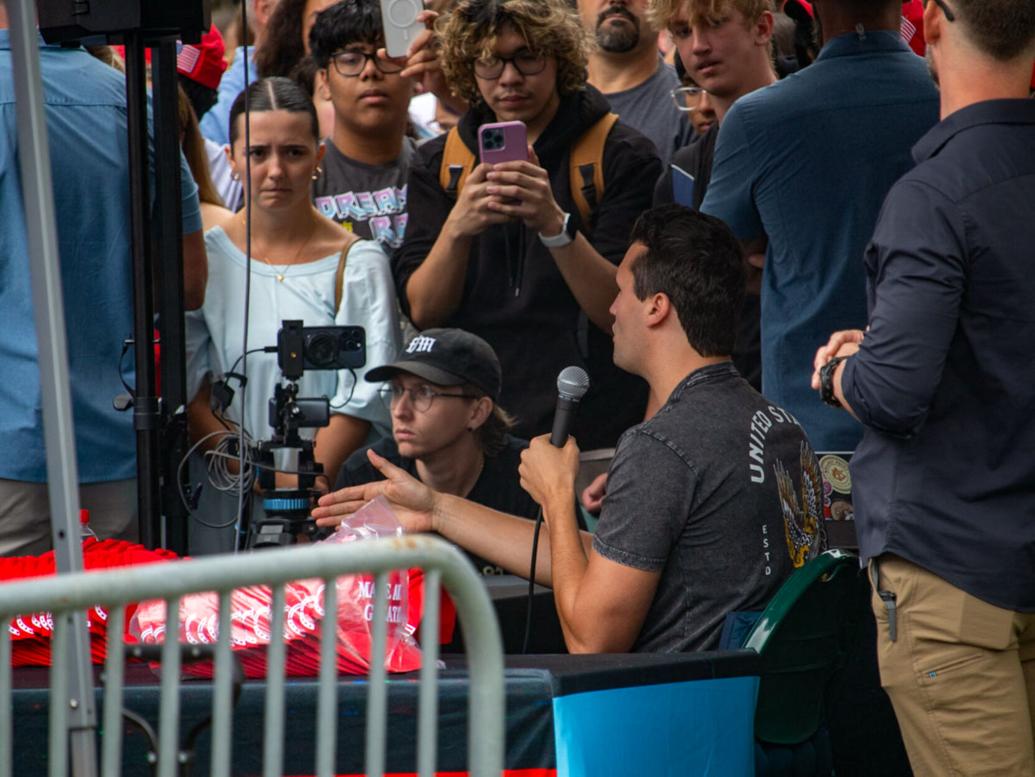 Conservative figure Charlie Kirk hosts debate event on campus | News ...