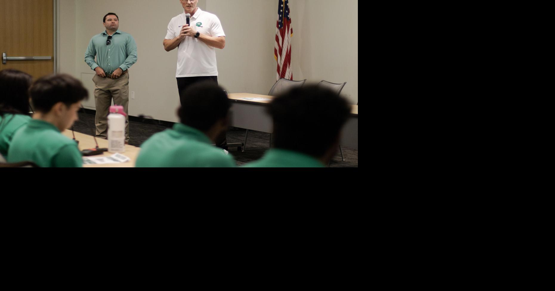 Director of Athletics Jared Mosley introduces 40 percent student ...