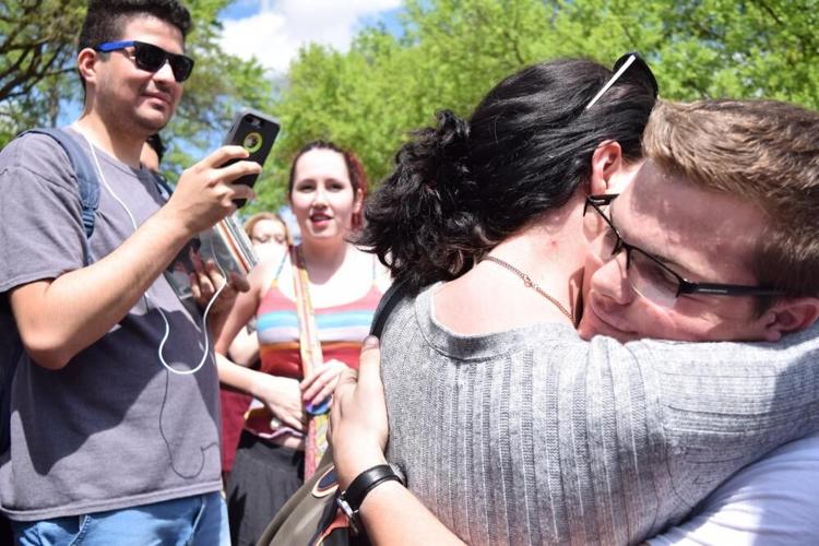 Demonstrators spark student counter-protest in Library Mall | News ...