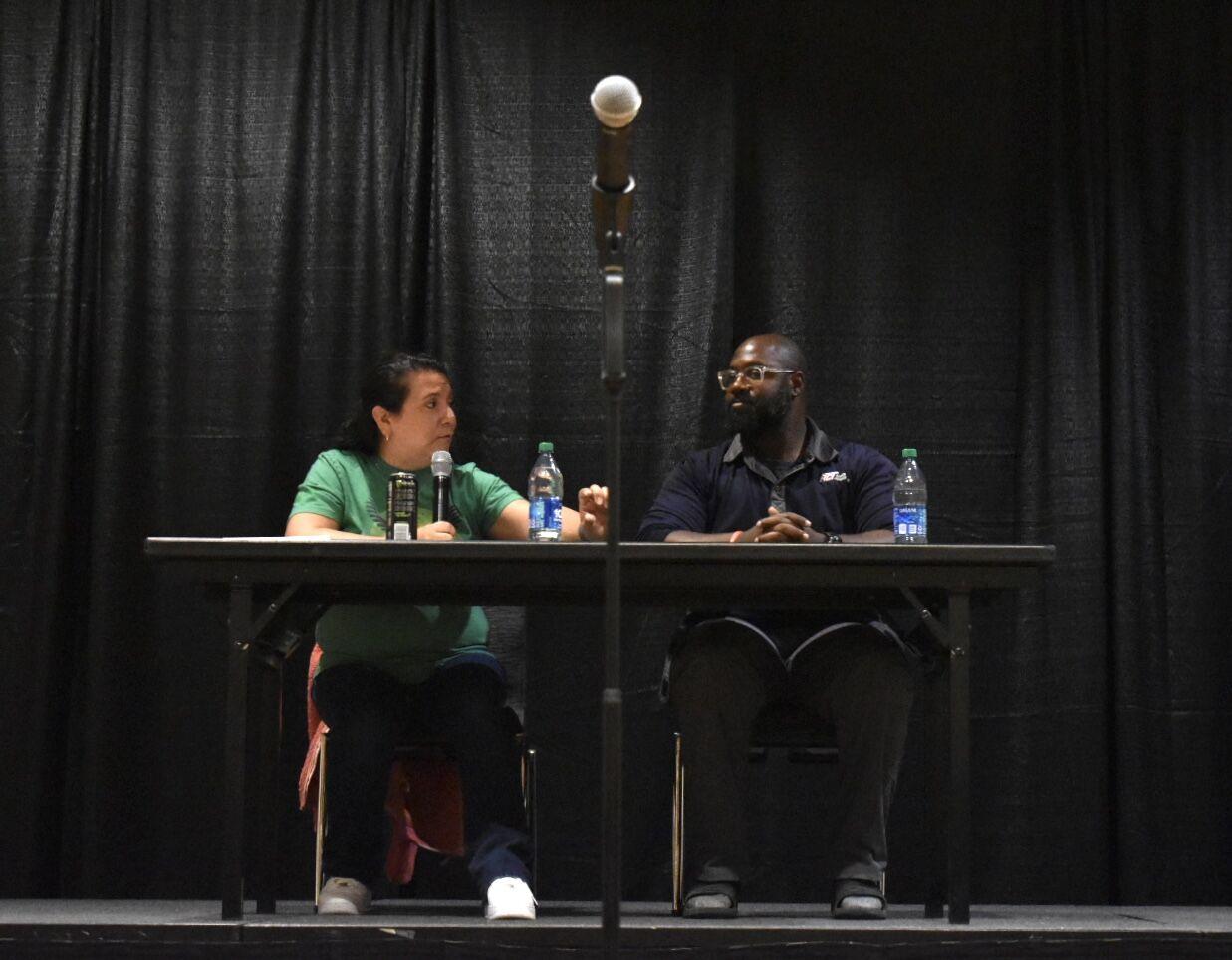 City council candidates Brandon Chase McGee and Lilyan Prado-Carrillo ...