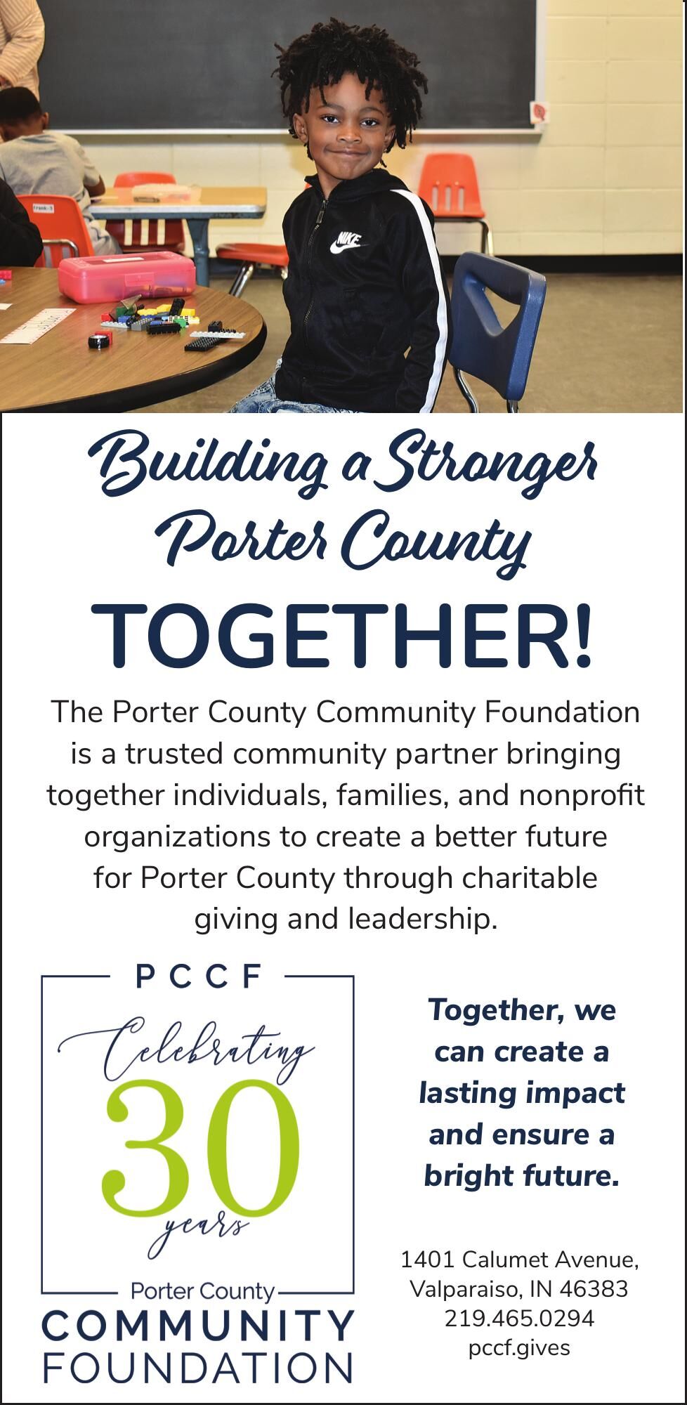PORTER COUNTY COMMUNITY FOUNDATION