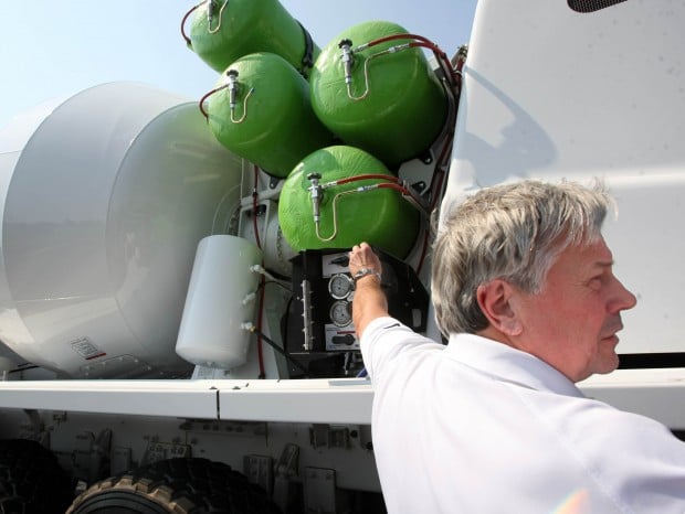 Natural gas powers Ozinga trucks