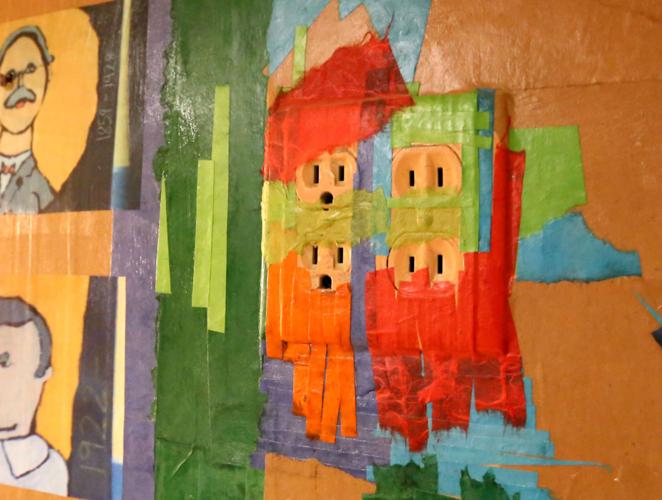 Two artists create one-of-a-kind artwork in Munster house