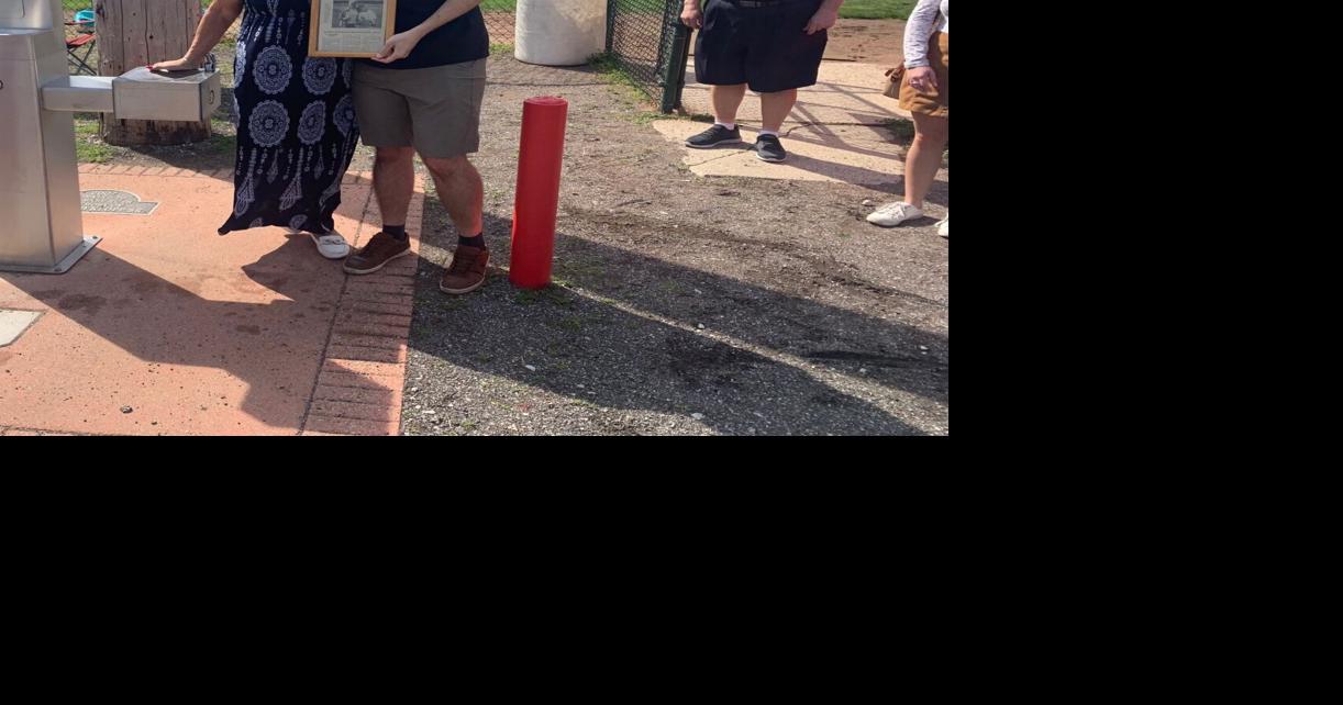 Dyer Babe Ruth honors late umpire with dedication of new water fountain