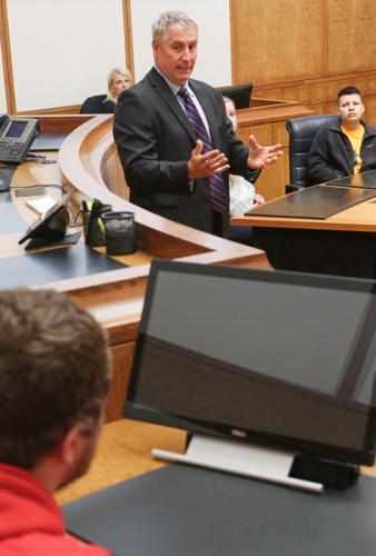 Hammond Area Career Center students learn about the judicial branch