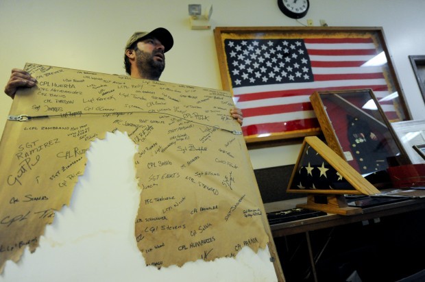 Late Marine's personal effects returned to family