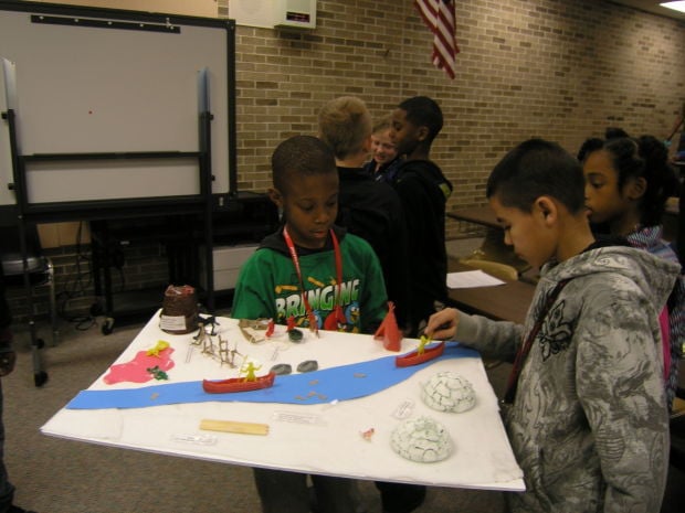 MIS students turn in Native American village projects