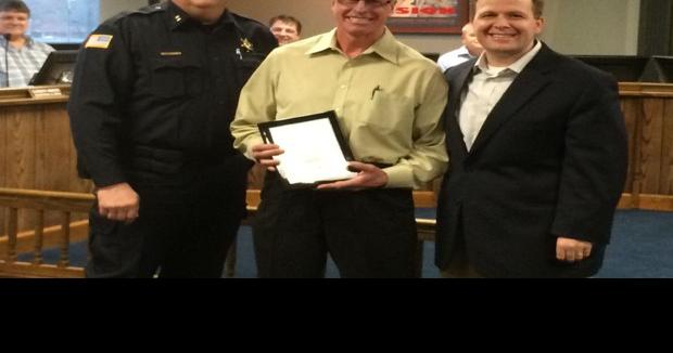 Jeff Reeder recognized by police department